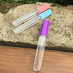 12Pcs Clear Plastic Felting Sewing Needles Container Pin Needle Storage Tubes Bottle Holder Storage Case