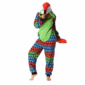 6349-S Just Love Adult Onesie/Womens Pajamas, Parrot, Small