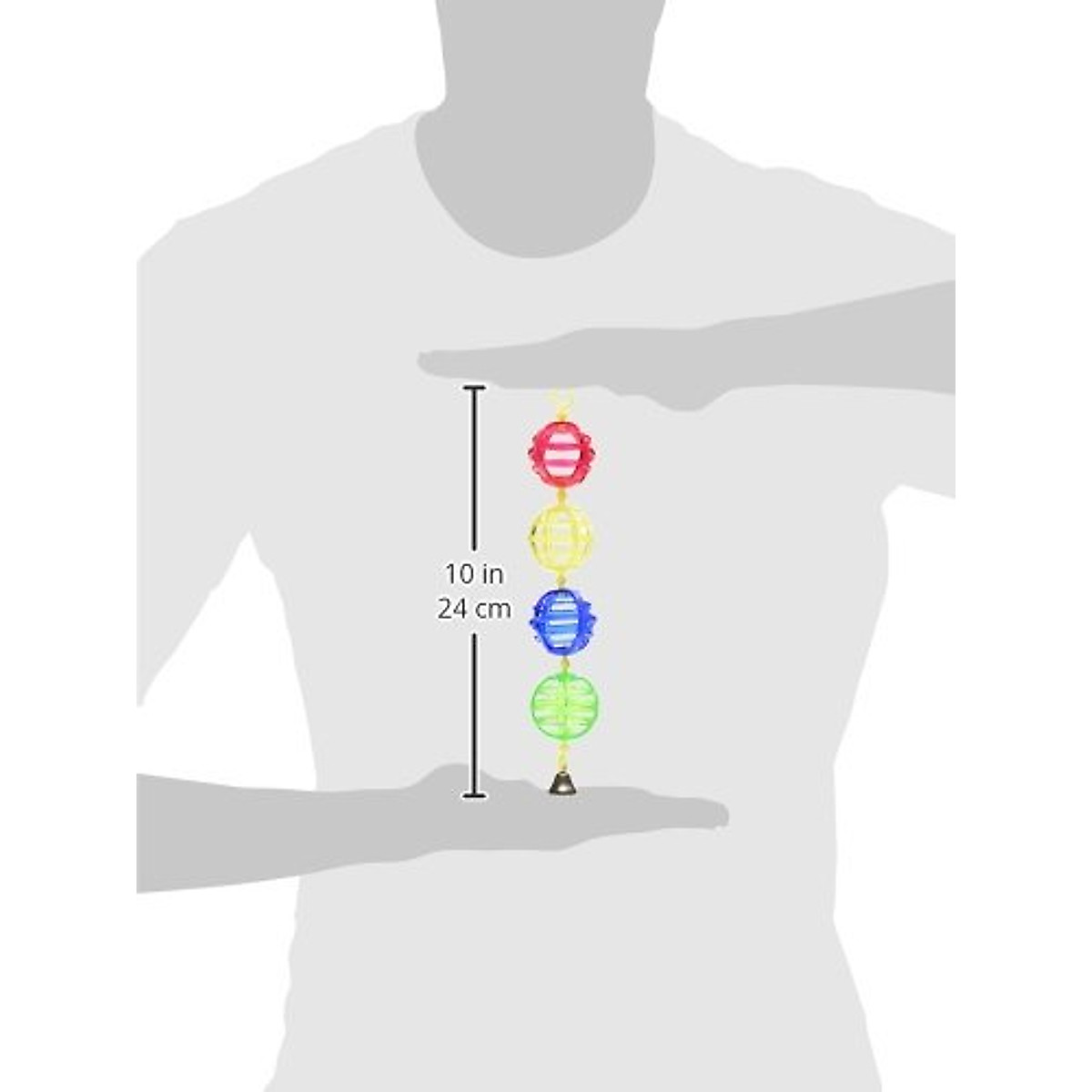 JW Pet Company Activitoy Lattice Chain Small Bird Toy, Colors Vary