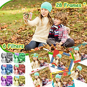 Uomrud Kids Camera for Girls Boys,Camera for Kids 64GB Card,Christmas Birthday Gifts Ideas Selfie Digital Camera for Toddler for 3 4 5 6 7 8 9 10 Years Old,1080P HD Video 4800W Pixe