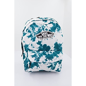 Vans Realm Deep Blue Teal Backpack, Tie Dye, One size
