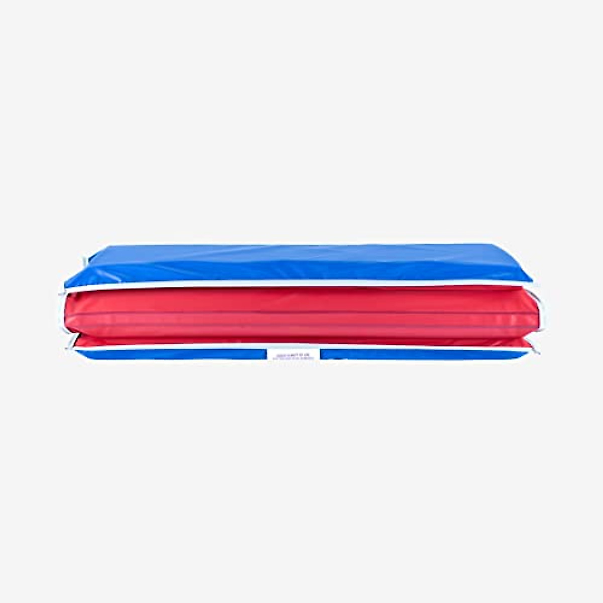 KinderMat, 1" Thick, 4-Section Rest Mat, 45" x 19" x 1", Red/Blue with Grey Binding, Great for School, Daycare, Travel, and Home, Made in The USA