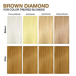 Celeb Luxury Gem Lites Colorwash, Professional Semi-Permanent Hair Color Depositing Shampoo, Brown Diamond