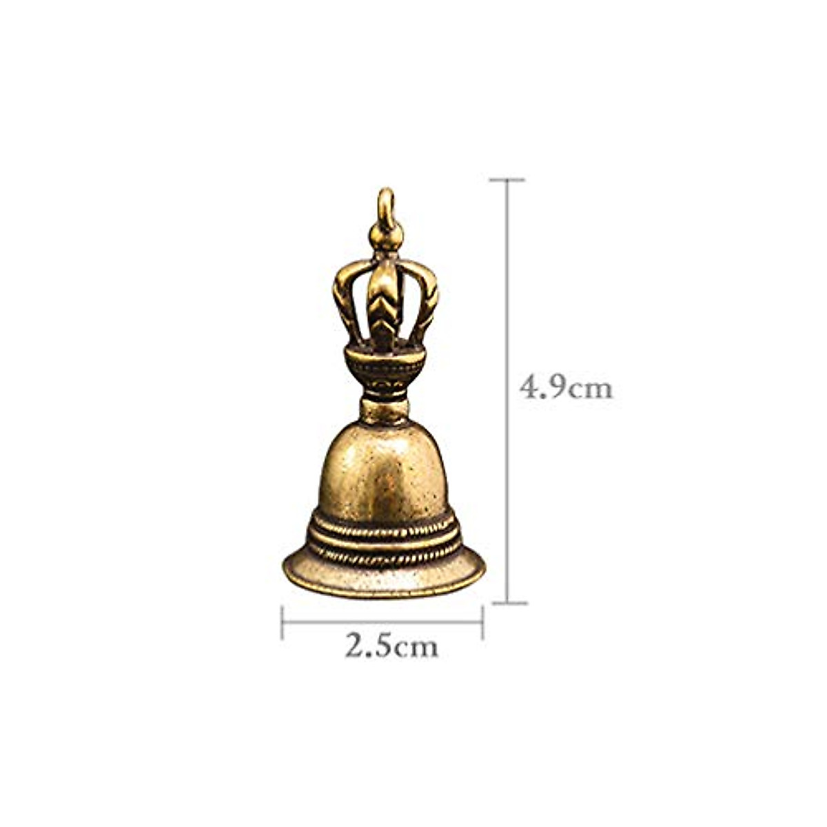 ARTIBETTER Copper Hand Bell Call Bell Vintage Wedding Bell Reception Dinner Shop Hotel Service Bell
