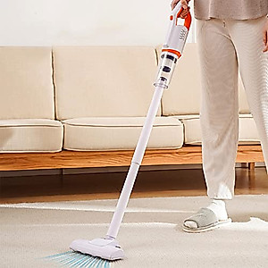 Cordless Vacuum Cleaner With 30 Mins Running Time, Electric Broom Vacuum Sweeper, Powerful Suction Portable Handheld Lightweight Stick Vacuum Cleaner, for Pet Hair Low-Pile Carpet and Hard Floor