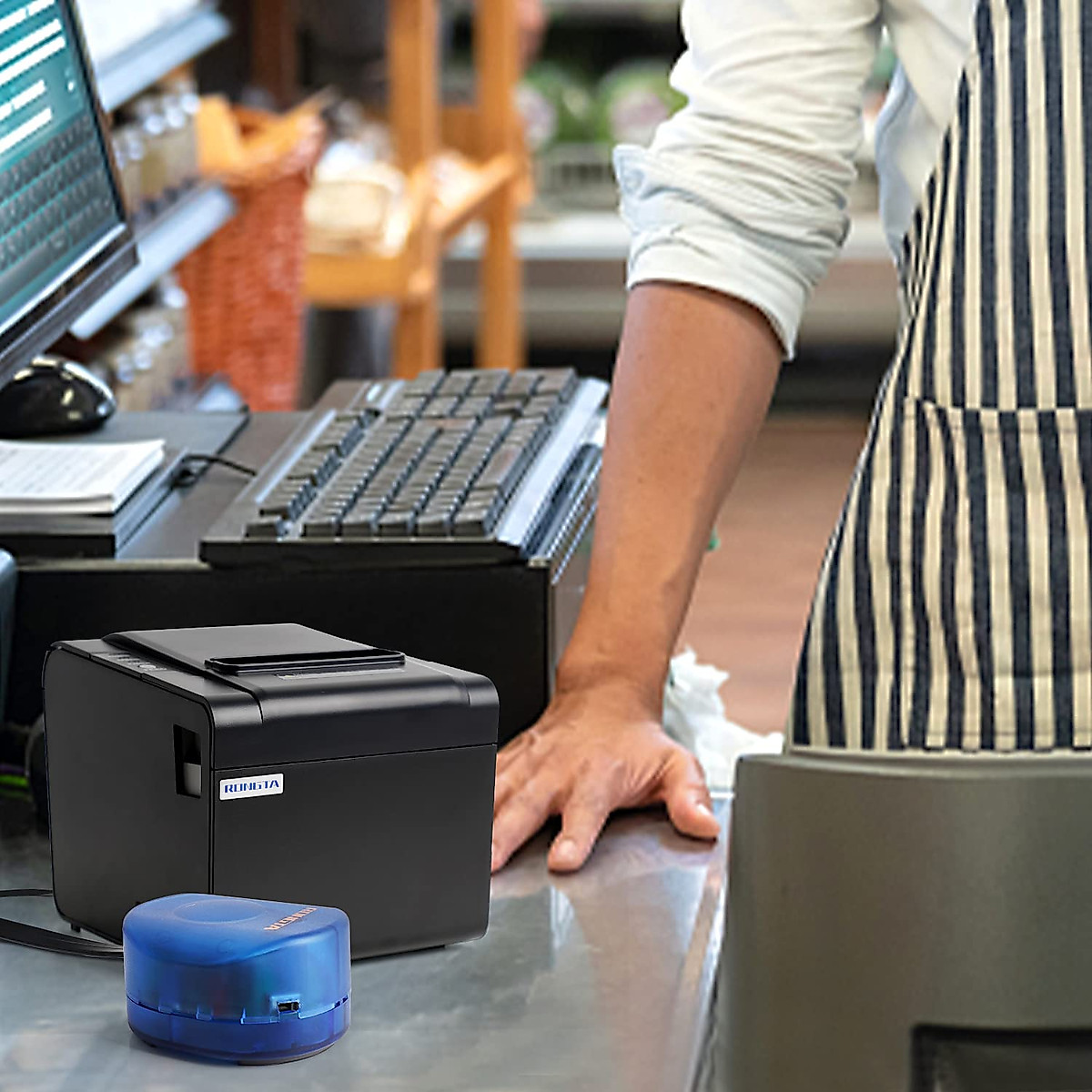 RONGTA Printer Alarm Buzzer, DC 24V External Ticket Beep Speaker 98dB,with Cash Drawer Interface for RONGTA Thermal Pos Receipt Printers(RA01)