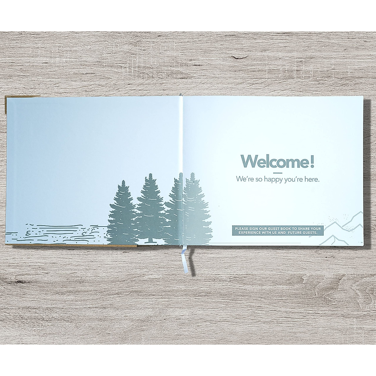 Paper 'n Such Cabin Guest Book for Vacation Homes and Airbnbs -Kraft Hardcover - Air BnB Essentials for Hosts- Short Term Rentals –Visitor Sign in - Cabins, Rentals, Vacation Rentals, Guesthouses