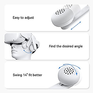 KIWI design Headphone Head Strap Compatible with Quest 2 Accessories, Comfort On-Ear Audio Elite Strap Replacement for Enhanced Sound Effects and Increased Immersion in VR (Head Strap Included)