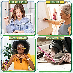 40 Pcs Motivational Pencils Color Changing Mood Pencil Inspirational Pencil Cute Pencil Personalized Pencil with Saying Heat Activated Pencil For Student(Simple Color,Classic Style)