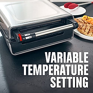 George Foreman Contact Smokeless Select a Temp. Grill, Family Size (4-6 Servings)