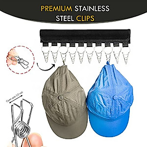 hat organizer for closet 2pcs - Cap Organizer Holder for Hanger & Closet, 10 caps hat hanger for baseball caps Upgrade your clothes hanger to a cap organizer hanger and maximize your closet storage