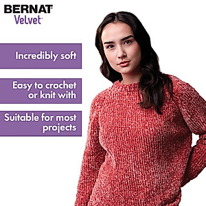 Bernat Velvet Pine Yarn - 2 Pack of 10.5oz/300g - Polyester - #5 Bulky - 315 Yards - Knitting & Crochet