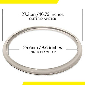10 Inch Fagor Pressure Cooker Replacement Gasket (Pack of 2) - Fits Many 10 inch Fagor Stovetop Models (Check Bullets for Fit)