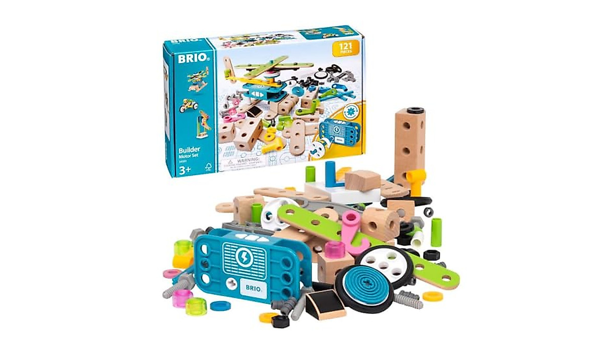 BRIO Builder Motor Set - 120 Piece STEM Toy for Kids