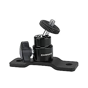 CAMVATE 1/4"-20 Ball Head with Bottom Pedestal Mount for Monitor/Surveillance System Support - 2324
