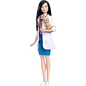 Barbie Pet Vet Doll with Puppy Patient, Brunette