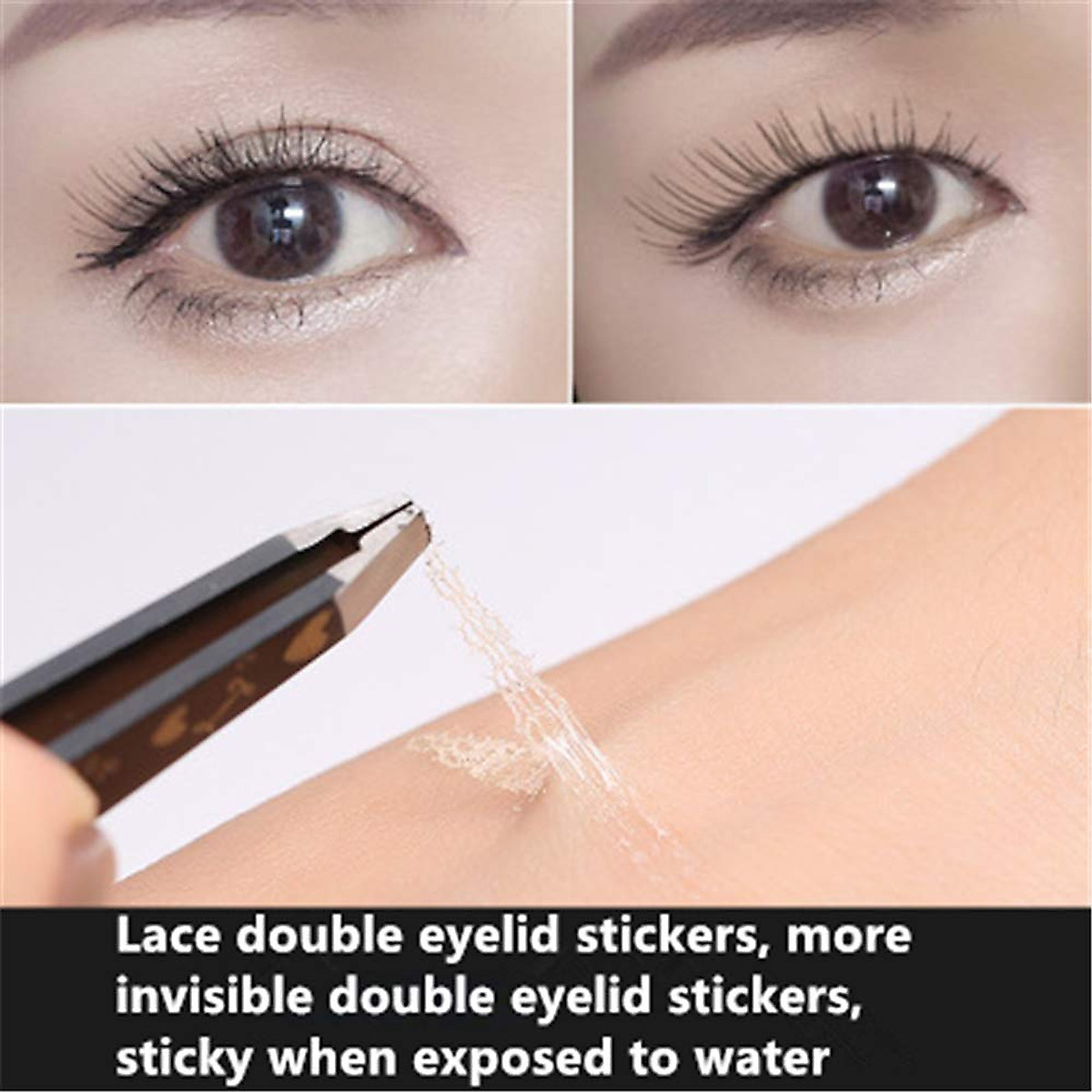 Eyelid Tape double eyelid tape，eyelid lifter strips Invisible Eye Stickers Portable Breathable Natural Invisible Single Sided Double Eyelid Tape Self-Adhesive Eyelid Stickers Instant Eye Lift Stri (B)