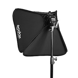 Godox 32"x 32" /80x80cm Foldable Flash Softbox Kit with Grid, S-Type Speedlite Bracket Bowens Mount and Carring Case for Camera Flash Speedlight Studio Portraits,Product Photography,Video Shooting