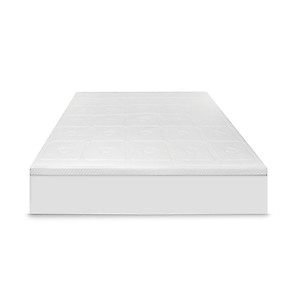 SensorPEDIC Luxury Extraordinaire 3-Inch Quilted Memory Foam Mattress Topper, California King Size, White