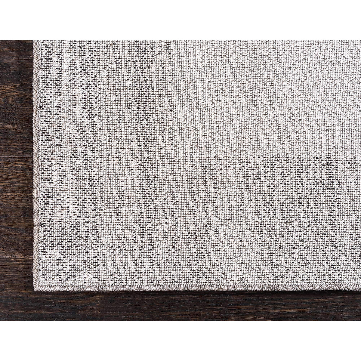 Unique Loom Del Mar Collection Area Rug - Abigail (9' x 12' Rectangle, Light Gray/ Black)