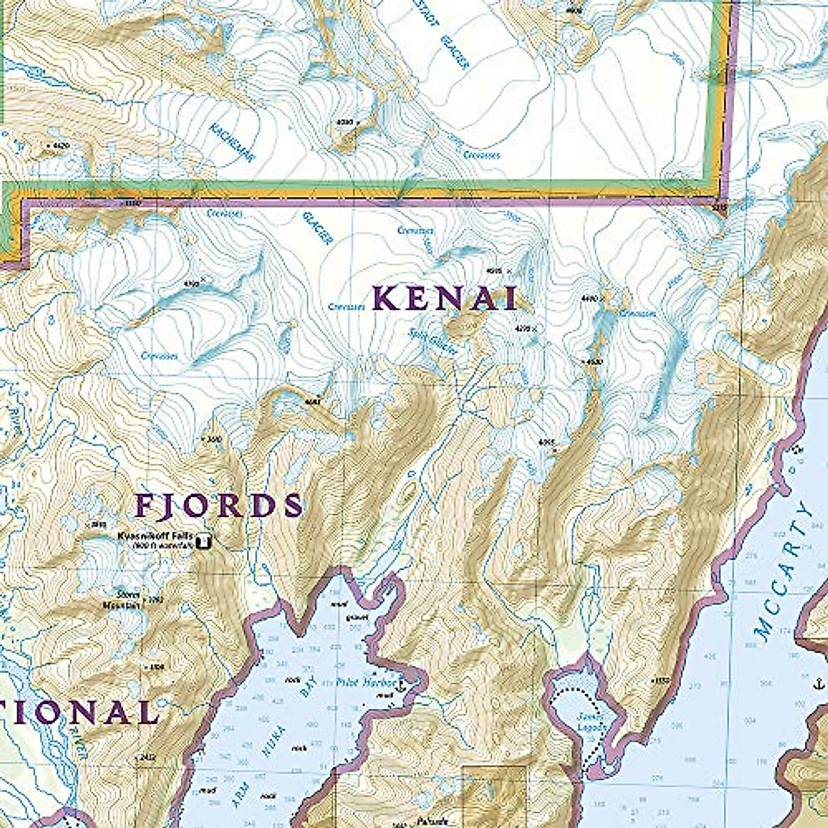Kenai Fjords National Park Map (National Geographic Trails Illustrated Map, 231)