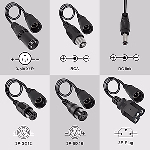 Tnvodejo 58.8V 5A Li ion Battery Charger Multiple Plugs Battery Charger 14S 48V (Not Applicable to Lead-Acid Batteries)
