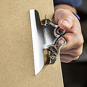 Officemate Recycled Wood Clipboard, Letter Size, 9" x 12.5" with 6" Clip, 3 Pack (83133),Brown