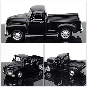 Toyvian Metal Classic Cars Model Die Cast Old Pickup Truck Figurine Alloy Vintage Collectible Toy Car Mini Car Photo Prop for Home Desk Cabinet Bookshelf Black