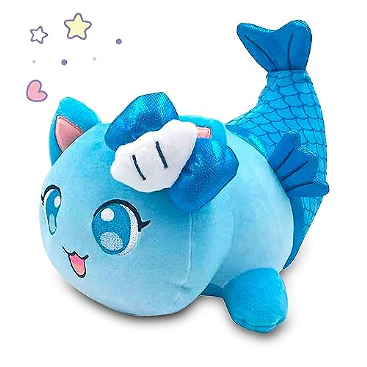 Cat Stuffed Animal Plush,Soft Cat Plush Doll Birthday, Party Gift for Kids Girlfriend and Sisters (Mermaid)