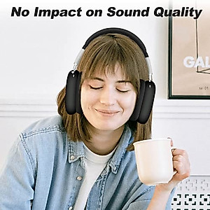 [3 in 1] Vsagier Silicone Case for AirPod Max,Ear Pad Case Cover/Ear Cups Cover/Headband Cover,Skin Anti-Scratch, Accessories Ultra Protective Cover for Apple AirPods Max(Black)