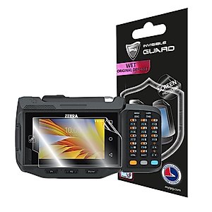IPG Compatible with Zebra WT6300 Handheld Computer Screen Protector 6 UNITS Invisible Guard Free Lifetime Replacement HD Clear Bubble Free screen protection for WT6300