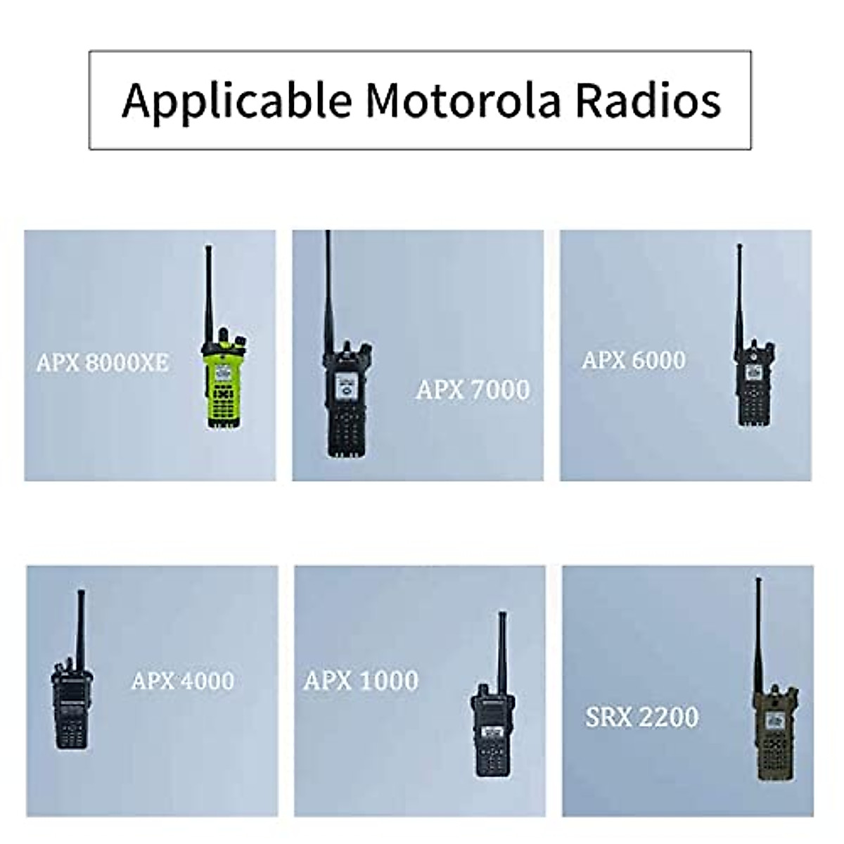 Antenna for Motorola APX 6000 Radio Short Antenna APX 6000XE APX 4000 APX 7000 8000XE Stubby Antenna 764-870 MHz Single Band 7-800 with GPS NAR6595A(1 Pack)