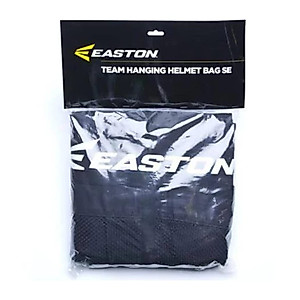 Easton | TEAM HANGING HELMET BAG | Holds 12 Baseball / Softball Helmets | Includes 3 Fence Hooks + Travel Straps