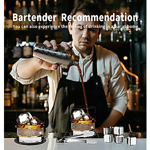 Handmglass Whiskey Glass Set of 2- Whiskey Stones and Glasses Gift Set, for Bosses, Retirement Gifts for Women 2023 Coworker