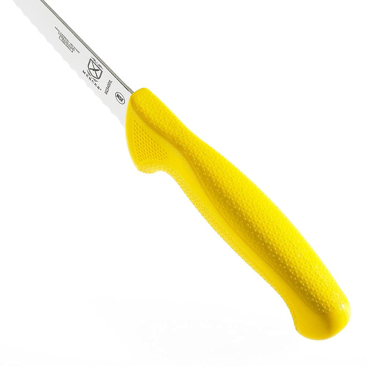 Mercer Culinary Millennia Color Handle Cutlery 6" Utility Knife (Wavy Edge) Yellow