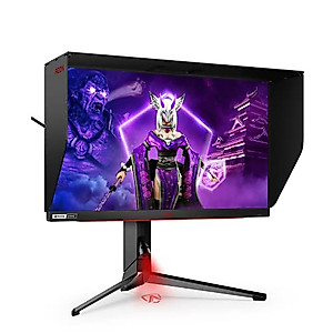 AOC Agon PRO AG254FG 25" Tournament Gaming Monitor, FHD 1920x1080, 360Hz, 1ms, DisplayHDR 400, G-SYNC + Reflex, Console Ready, Light FX, Low Input Lag, Height-Adjustable