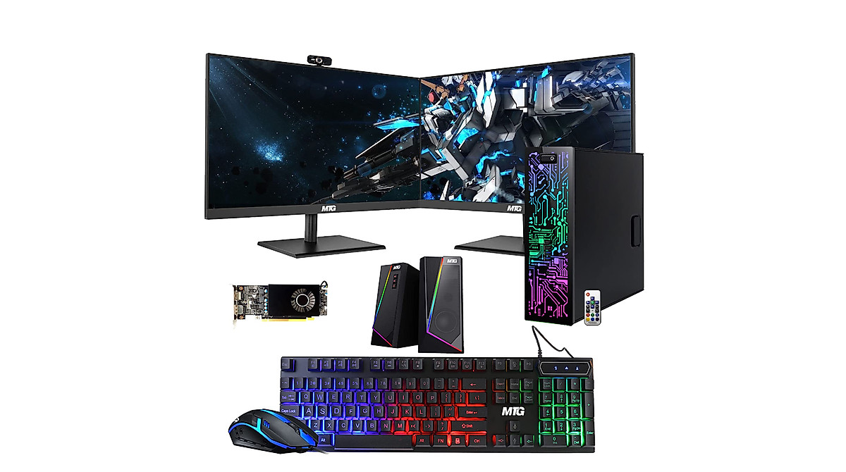 TechMagnet Zeus Gaming PC - i5, 32GB RAM & Dual Monitor