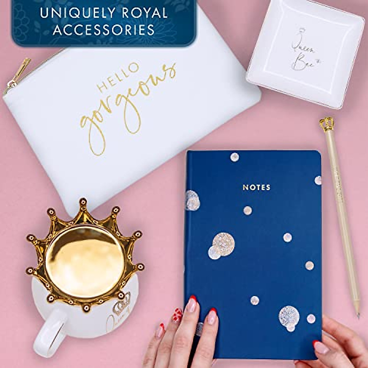 Luxe England Gifts Royal Gift Basket for Women - Best Mother's Day Gift Box, Thank you, Congratulations, Happy Birthday Gifts for Women Friend, Wife, Mom, Sister