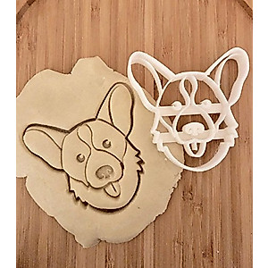 Corgi Cookie Cutter and Dog Treat Cutter - Face - 4 inch