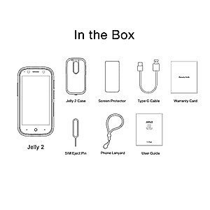 Unihertz Jelly 2, World's Smallest Android 11 4G Unlocked Smartphone 6GB + 128GB NFC Dark Green (Support T-Mobile & Verizon only)