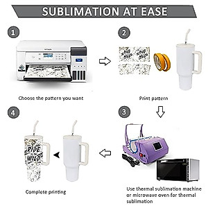 Towsnails 40oz sublimation tumbler with Handle | Leak-proof Lid and Straw | Insulated Coffee Mug Stainless Steel Travel Mug | Modern Insulated Tumblers Cupholder Friendly (2PACK/ White