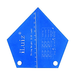 Fret Rocker AND String Height Gauge Professional Forever-direct Guitar Set Up Tool for Electric Bass and Acoustic Guitar Leveling Luthier Tool - iLuiz