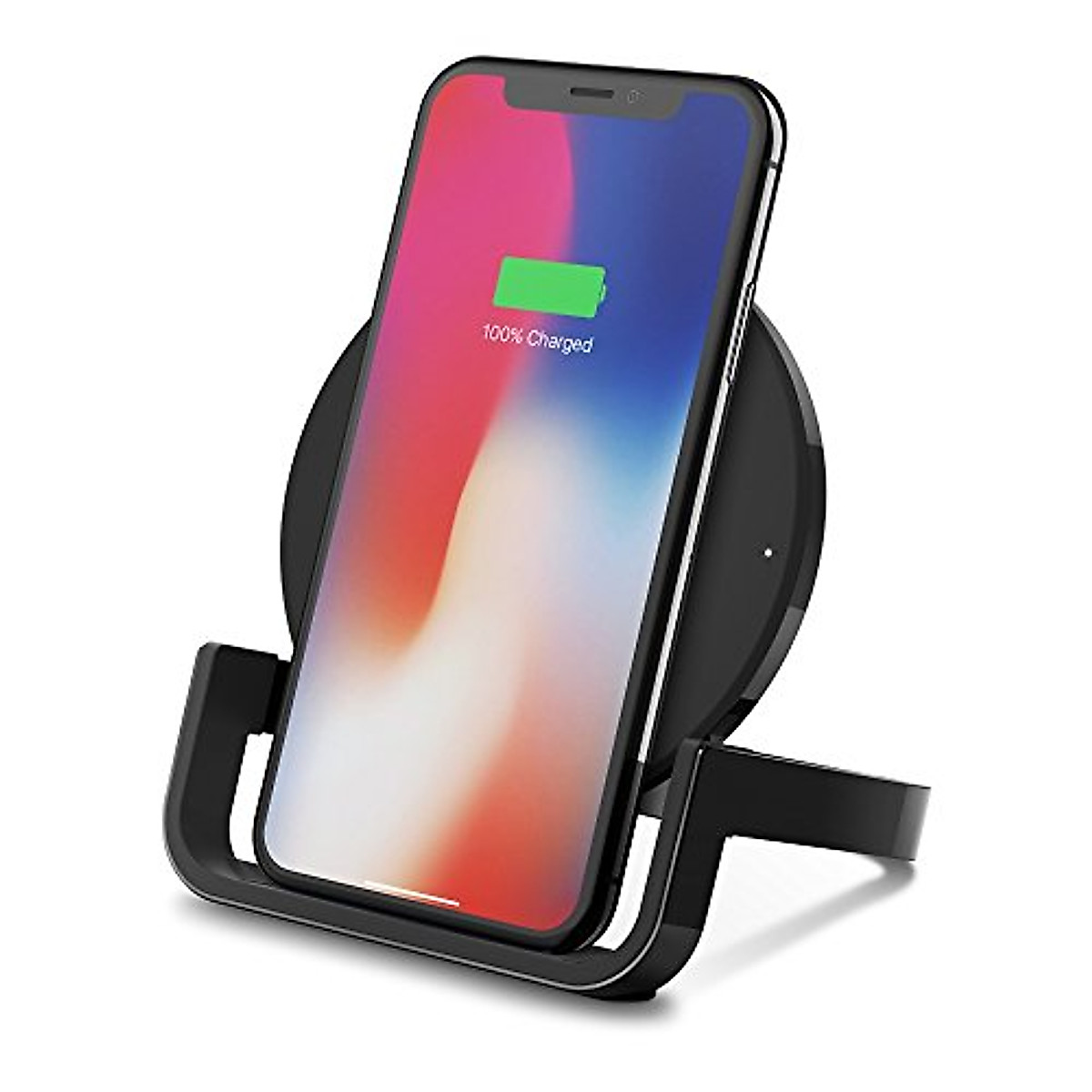 Belkin Boost Up Wireless Charging Stand 10W - Qi Wireless Charger for iPhone 11, 11 Pro, 11 Pro Max, Xs, XS Max, XR/Samsung Galaxy S9, S9+, Note9 / LG, Sony and More (Black) (F7U052dqBLK)