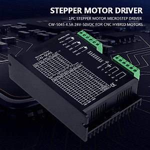 Fdit Stepper Motor, Stepper Motor Microstep Driver 4.5A 24V-50VDC for CNC Motors CW-5045