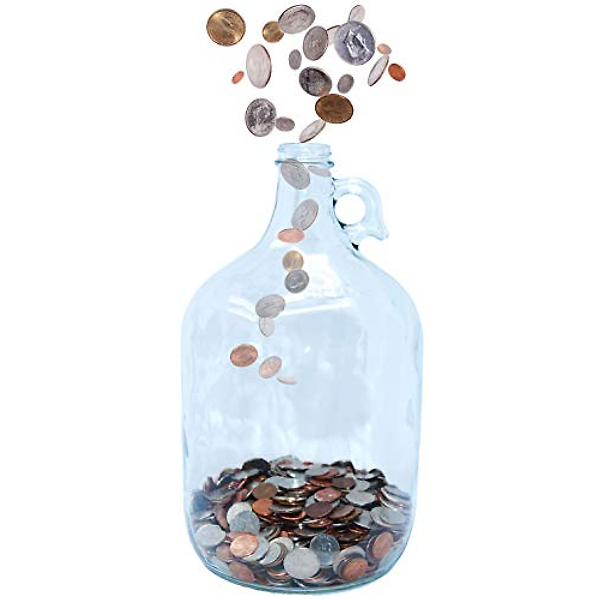 Skywin Swear Jar - Large Glass Money Jar and Adult Piggy Bank for Storing Coin & Change