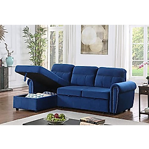 Lilola Home Ashton Sectional, Blue