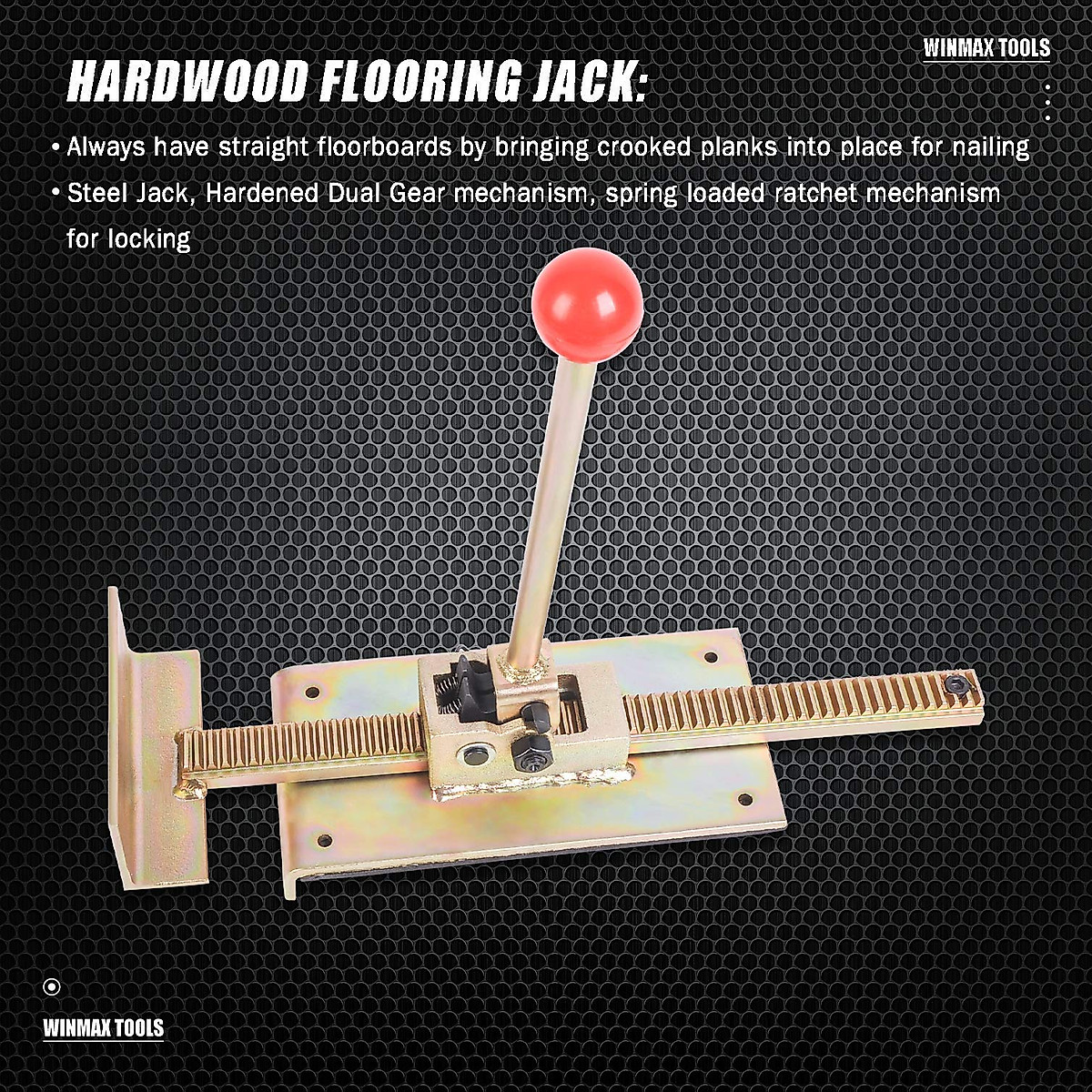Professional Flooring Jack for Laminate Flooring Installation Hard Wood Straight Tile Contractor Hand Tool