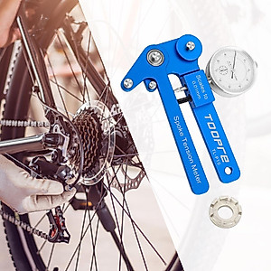 Vaveren Bikes Tension Meter Spokes Calibration Tool Durable Road Bike Indicator Meter Mountain Bike Rim Adjustment Tensiometer Bike Aluminum Alloy, Mechanical Meter