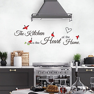 Rotumaty Kitchen Quote Wall Stickers Kitchen Dining Room Wall Decals Wall Art Kitchen Utensil Decorations Wall Decor for Home Office School Coffee Shop