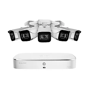 Lorex 4K Fusion 16-Channel (8 Wired + 8 Wi-Fi) 2TB NVR System with 5 Bullet Cameras
